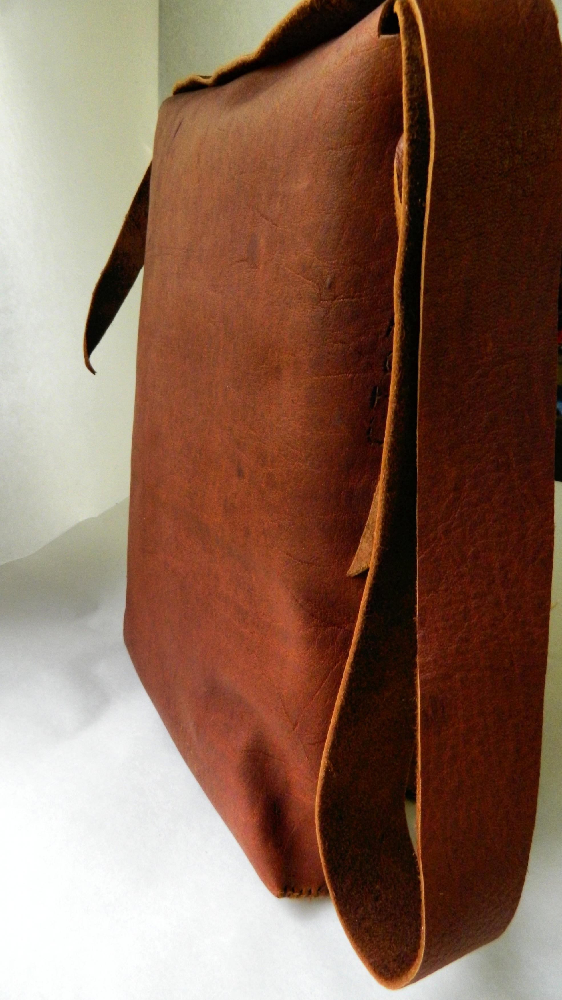 Handmade Rustic Leather Messenger Bag on Luulla